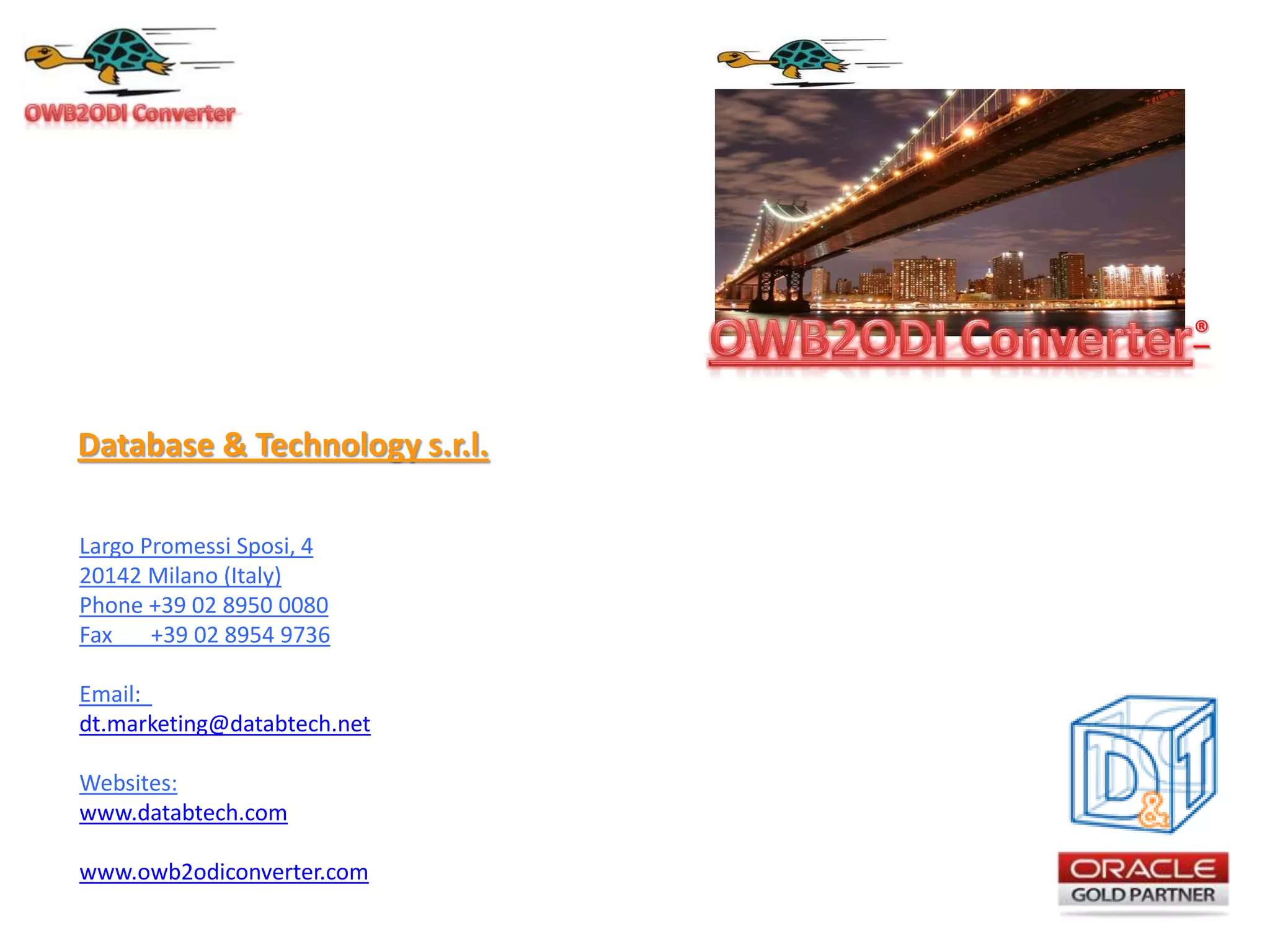 OWB process flow conversion | PDF
