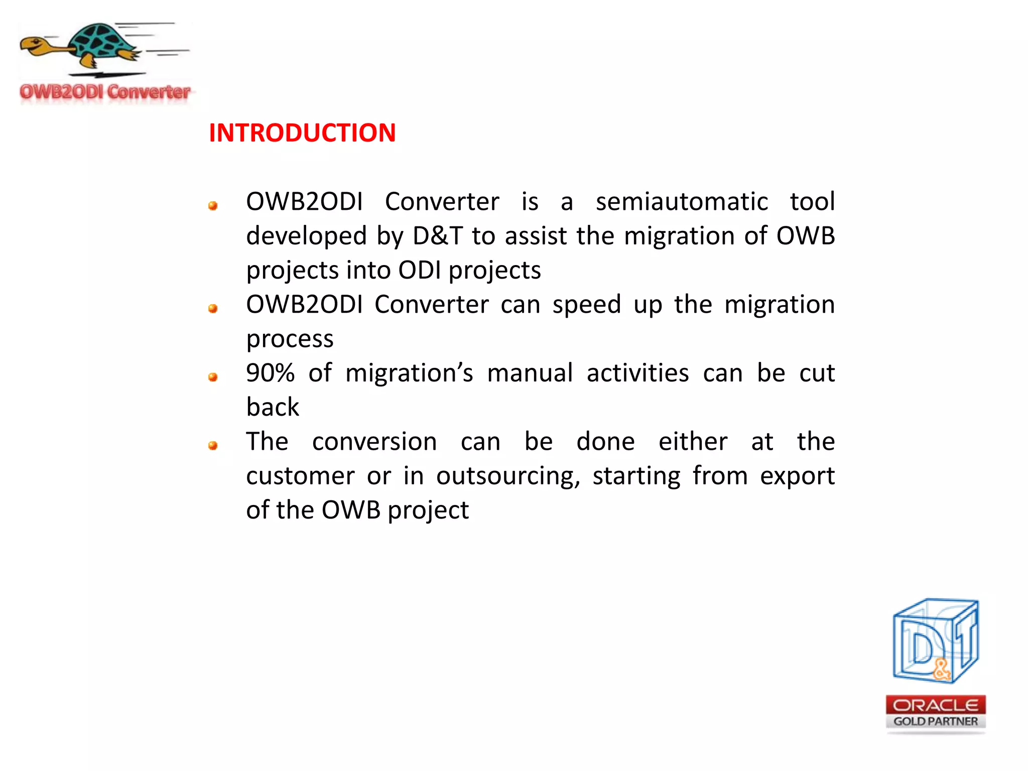OWB process flow conversion | PDF