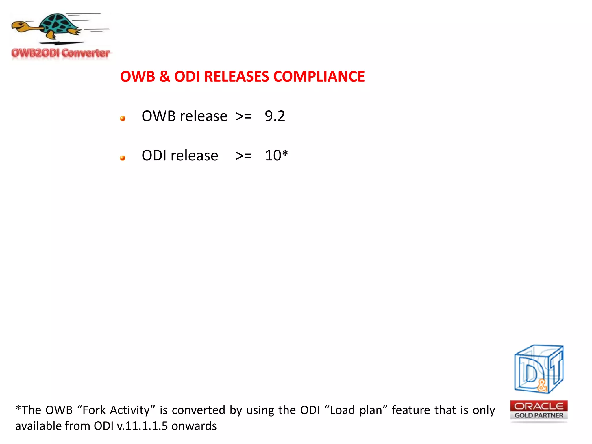OWB process flow conversion | PDF