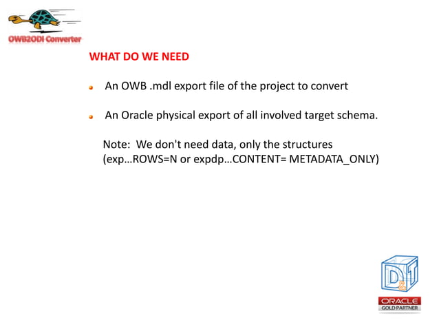 OWB process flow conversion | PPT
