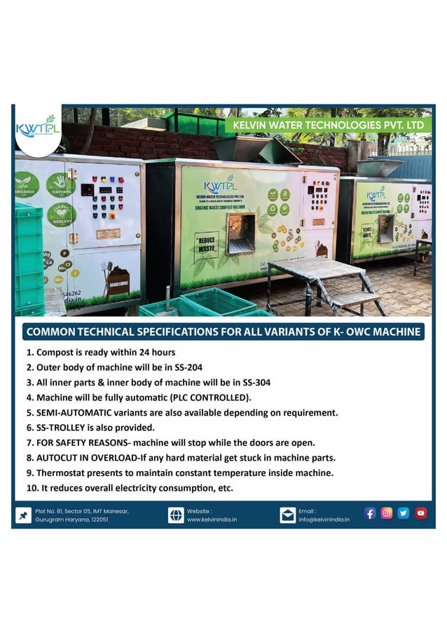 OWC COMPOSTING MACHINE | Organic Waste Compostert | PDF