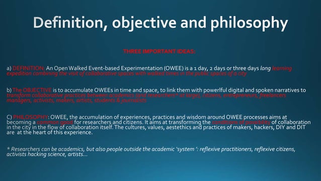 Owee tool kit i what is OWEE | PPT