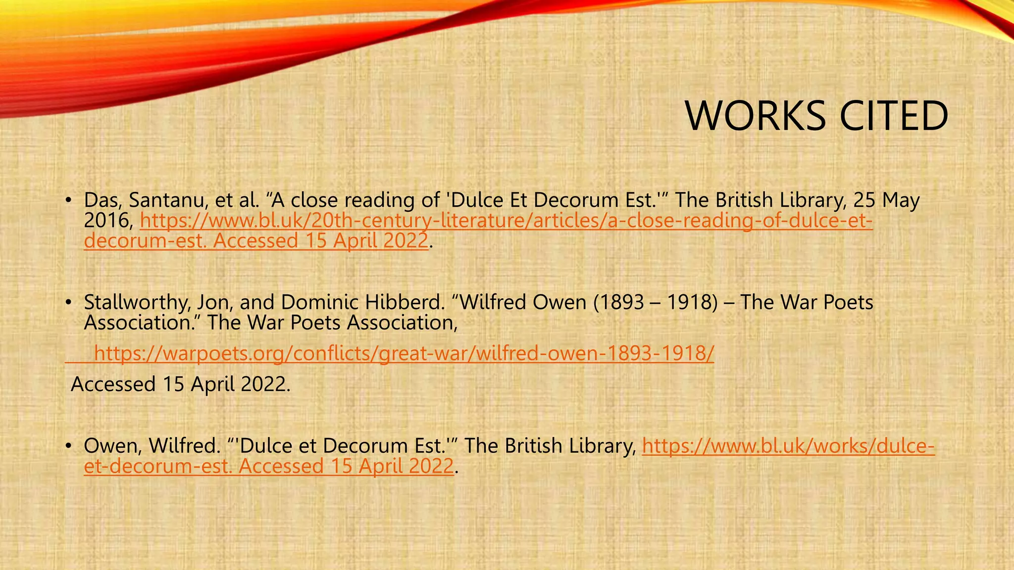 owen as a war poet | PPT