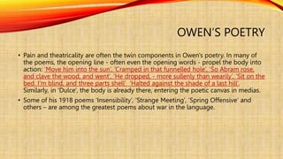 owen as a war poet | PPT