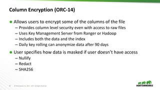 ORC File - Optimizing Your Big Data | PPT