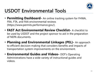 NEPA and Permitting 101: A Dialogue on the Basics | PPTX