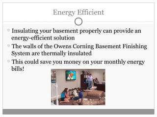 Owens Corning Basement Finishing & Remodeling | PPT