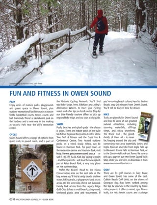 Owen Sound Visitor Guide 2013 | GreyBruceEscape magazine | PDF