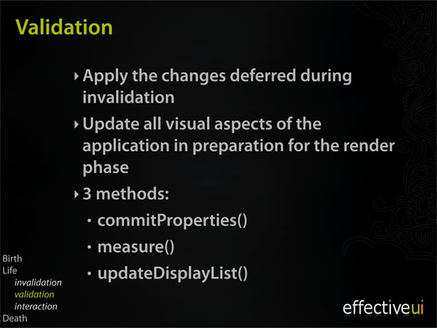 Adobe Flex Component Lifecycle | PPT