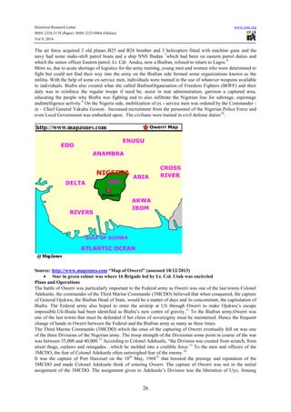 Owerri in the nigerian civil war 1967 1970 | PDF