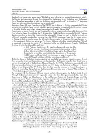 Owerri in the nigerian civil war 1967 1970 | PDF