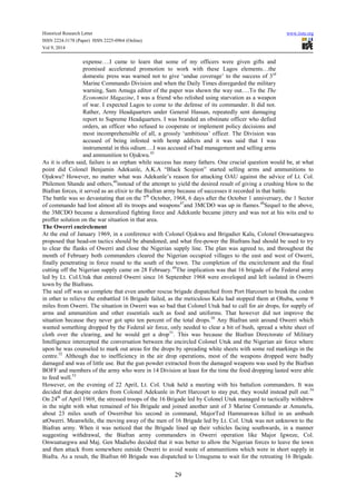 Owerri in the nigerian civil war 1967 1970 | PDF