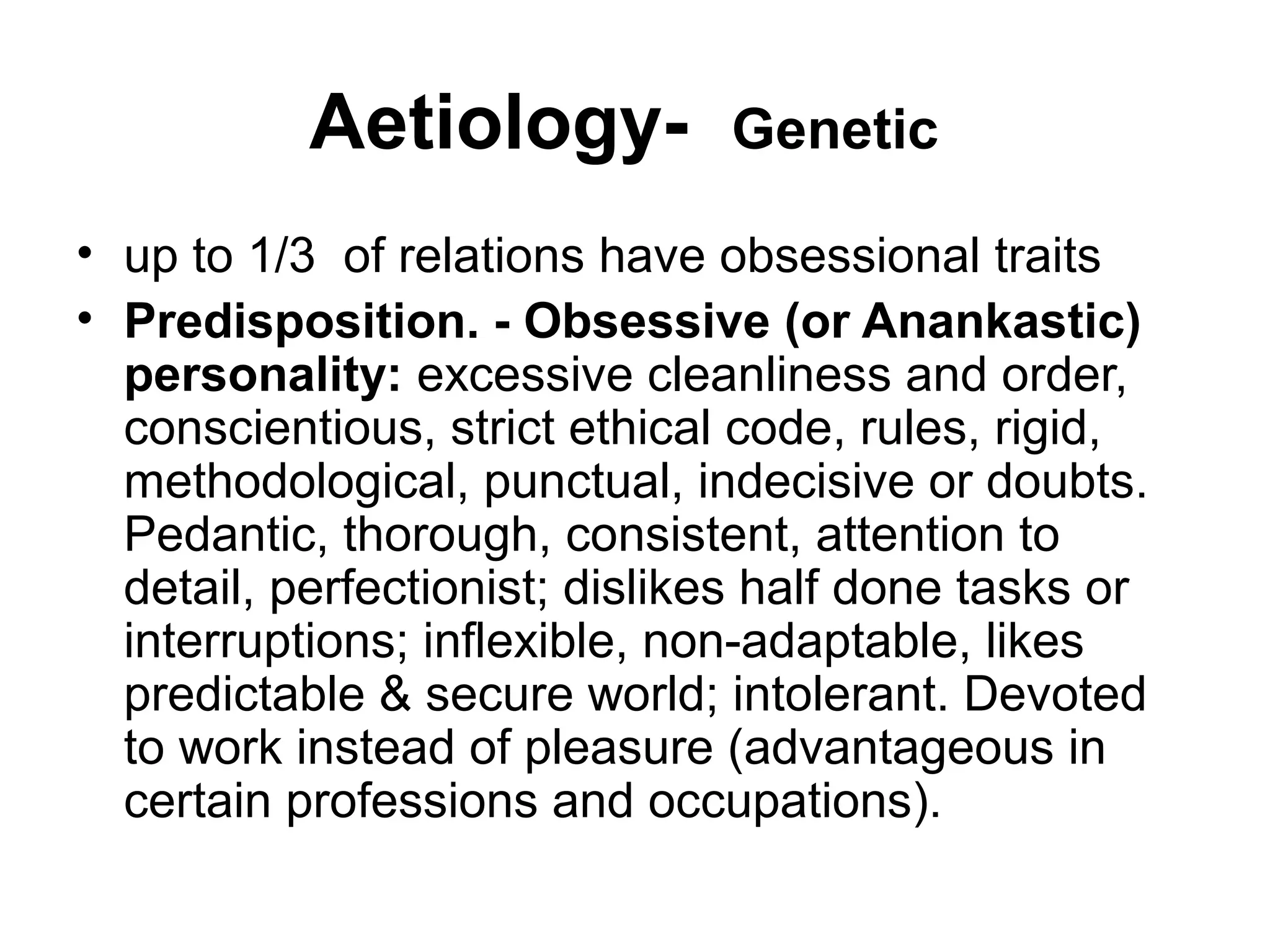 Obsessive compulsive neurosis | PPT