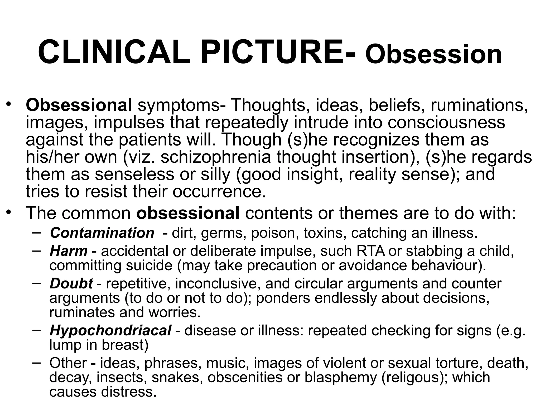 Obsessive compulsive neurosis | PPT