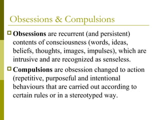 Obsessive compulsive neurosis | PPT
