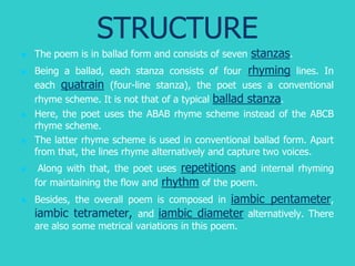 O what is that sound by W>H Auden | PPT