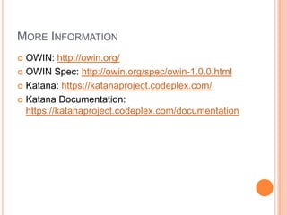 Introduction to OWIN | PPT