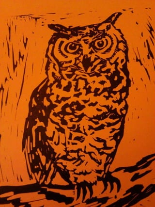 Owl Block Print | PDF