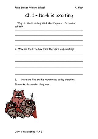 Owl afraid workbook | PDF