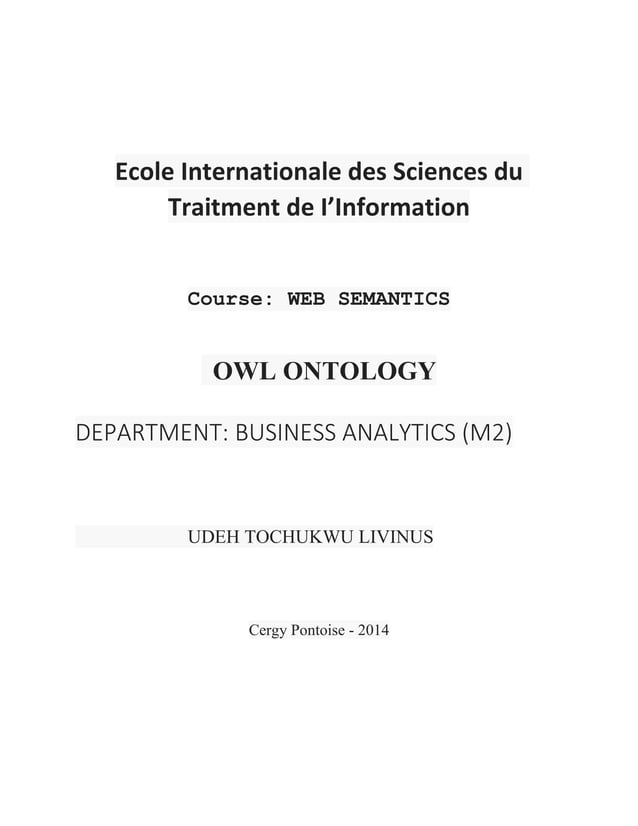 WEB ONTOLOGY LANGUAGE: OWL | PDF