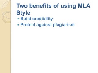 Owl Mla Exercise Answers | PPT