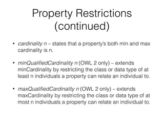 OWL Web Ontology Language Overview | PDF