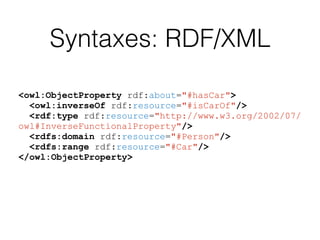 OWL Web Ontology Language Overview | PDF