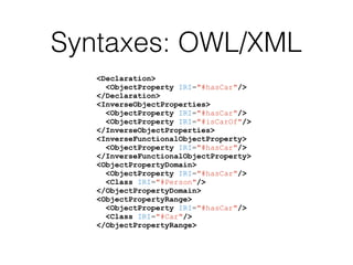 OWL Web Ontology Language Overview | PDF