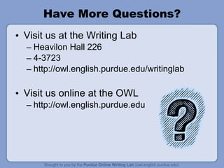 Owl Purdue Persuasive Writing | PPT