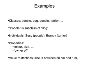 OWL terminology | PPT | Programming Languages | Computing