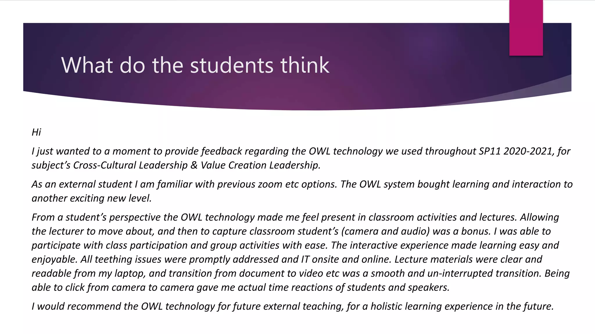 OWL Training.pptx | Web Conferencing | Computer Software and Applications