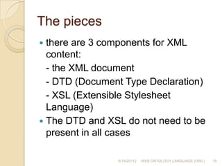 Owl web ontology language | PPTX