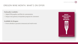 Oregon Wine Month 2021 Trade Program Overview | PPT