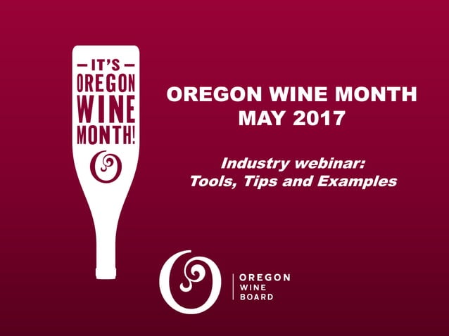 Oregon Wine Month Webinar | PDF
