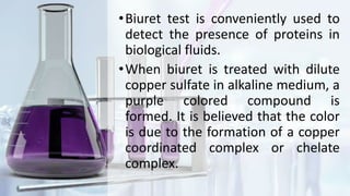 Biuret Test | PPTX