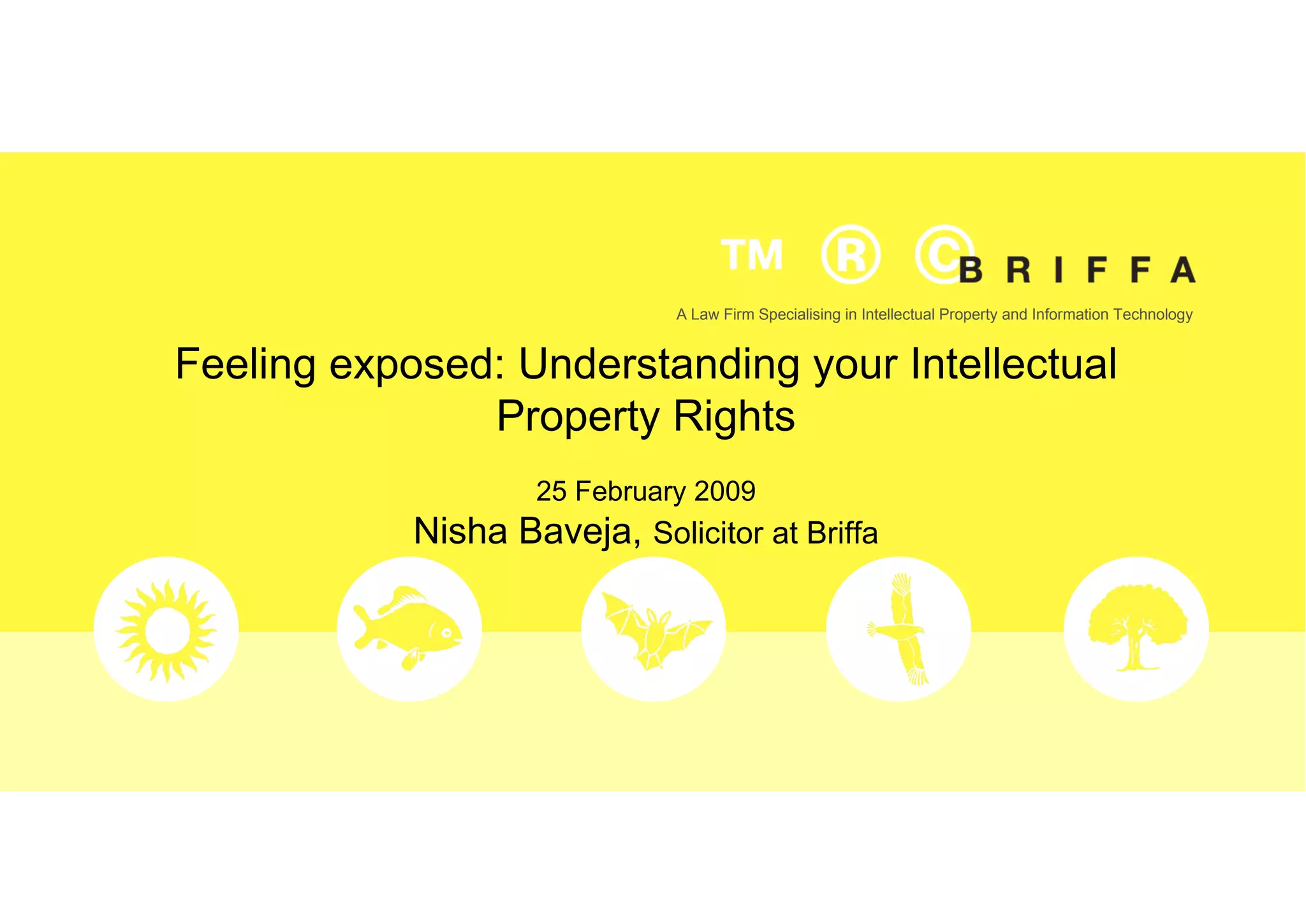 Feeling exposed: understanding your intellectual property rights | PPT ...