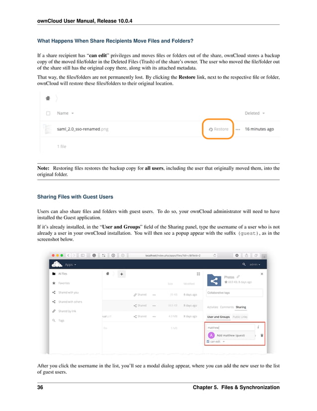 Own cloud manual | PDF