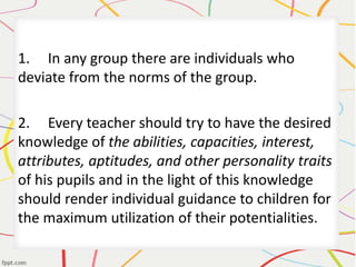 Principles of Individual Differences | PPTX