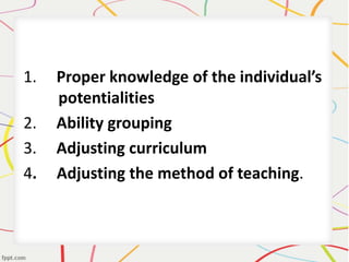 Principles of Individual Differences | PPTX