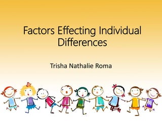 Principles of Individual Differences | PPTX