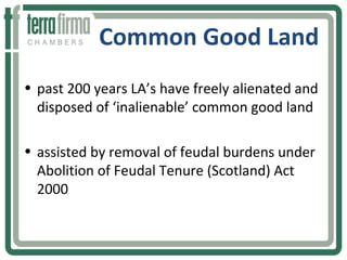 Ownerless land and common good land robert sutherland | PPT