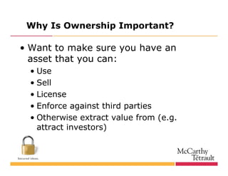BioEntrepreneurship: Ownership and Inventorship Issues | PPT