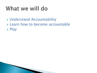 Ownership Accountability Training for mid level staff | PPTX