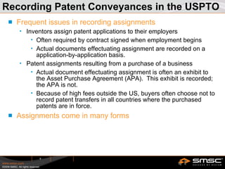 Patent Ownership And Assignment | PPT | Law