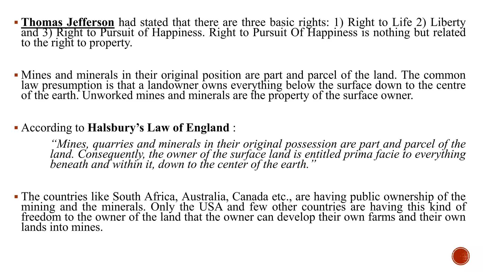 Ownership and proprietary rights over minerals in india | PDF
