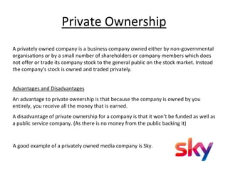 Ownership of the media industry | PPTX