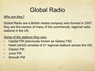 Ownership of the uk radio industy | PPT