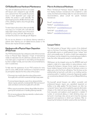 Marvin Windows and Doors Owners Manual | PDF