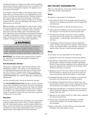 Pontoon parts | Premier Pontoons | PDF