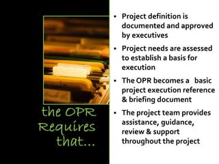 Owners Project Requirements Overview Presentation | PDF | Civil ...